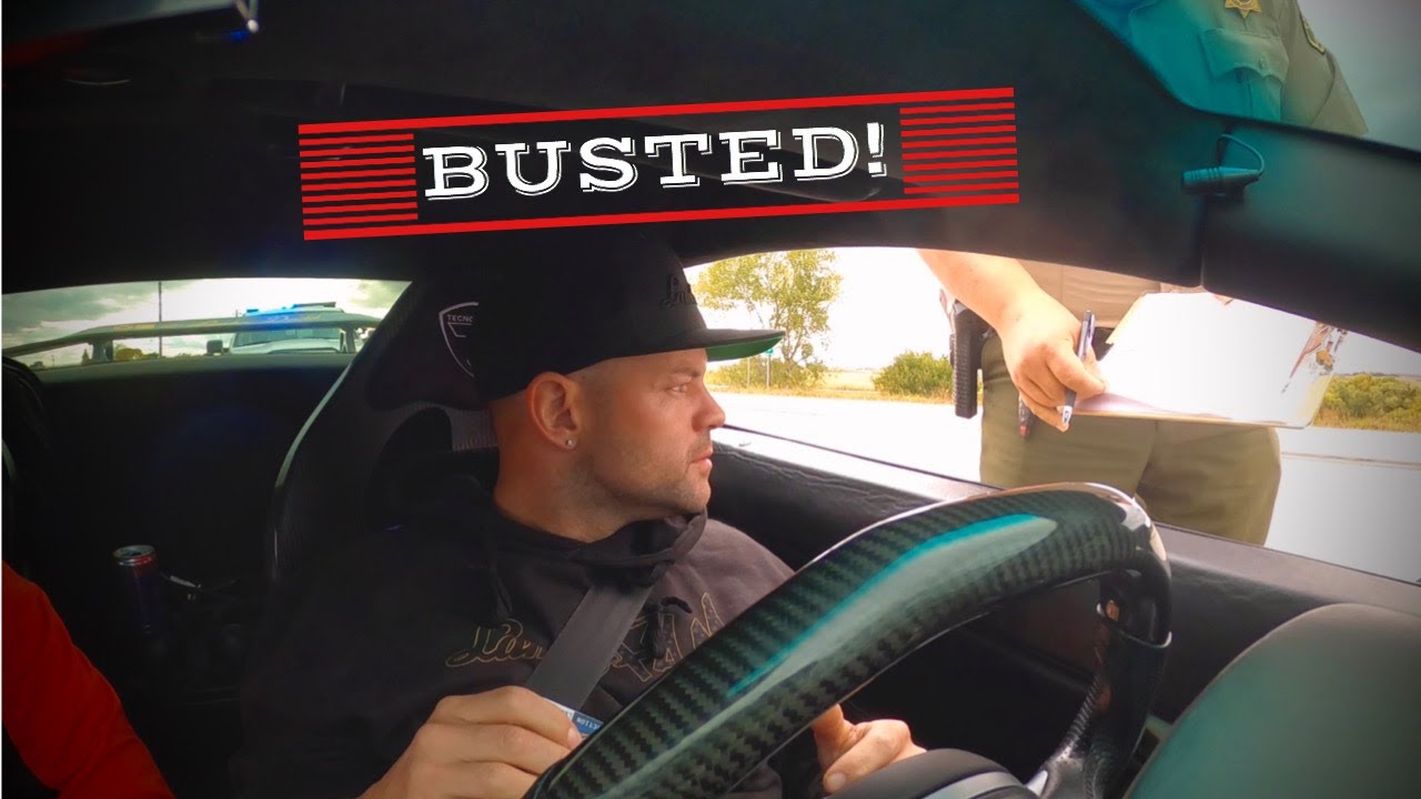 LAMBORGHINI gets SPEEDING ticket on Survivor Rally! Lambo Dad - YouTube