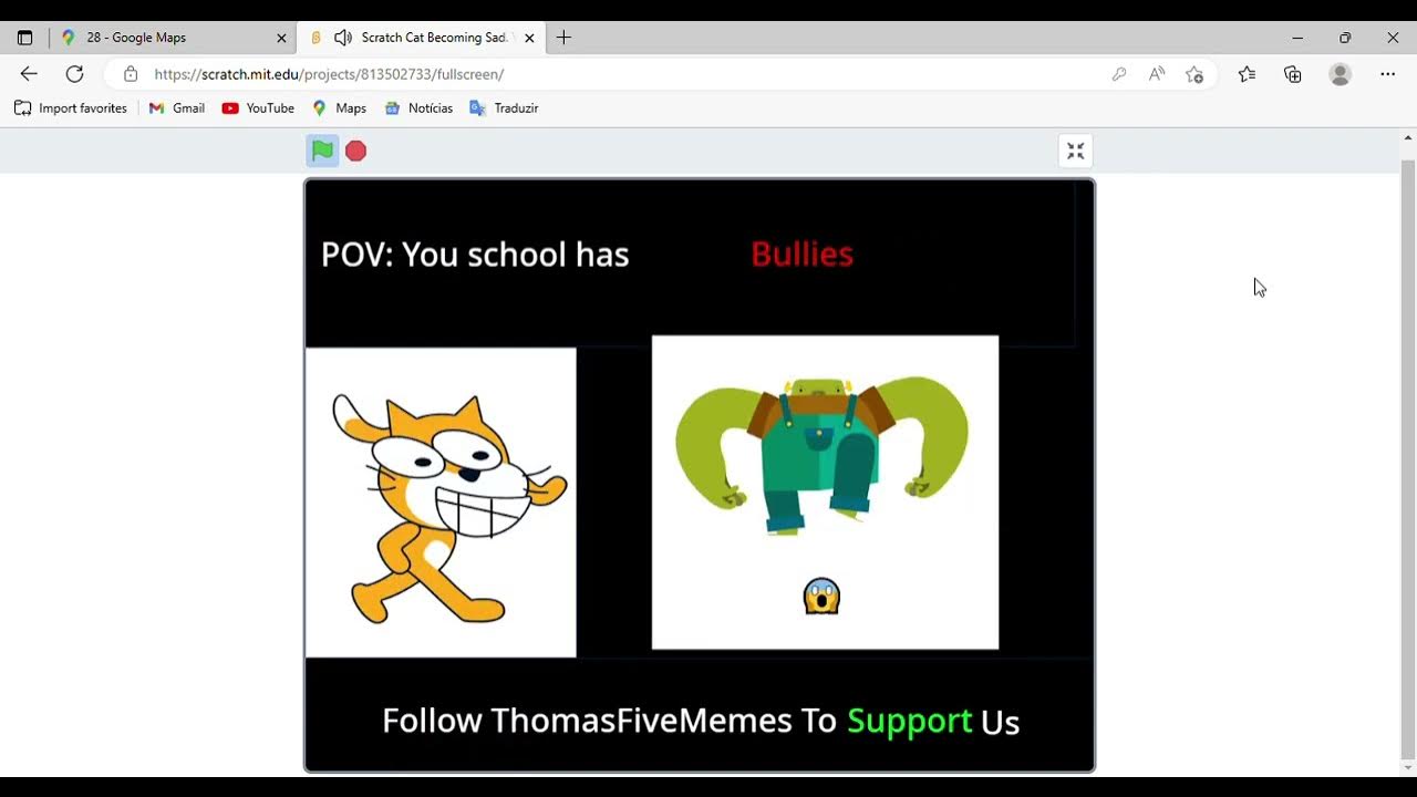 Scratch Cat Becoming Uncanny : Your school has - YouTube