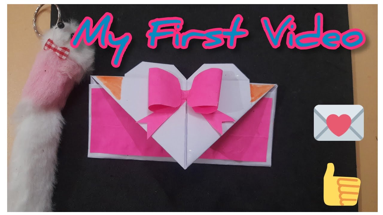 Paper Card Box Making / Easy Origami/ Kagojer Card - YouTube