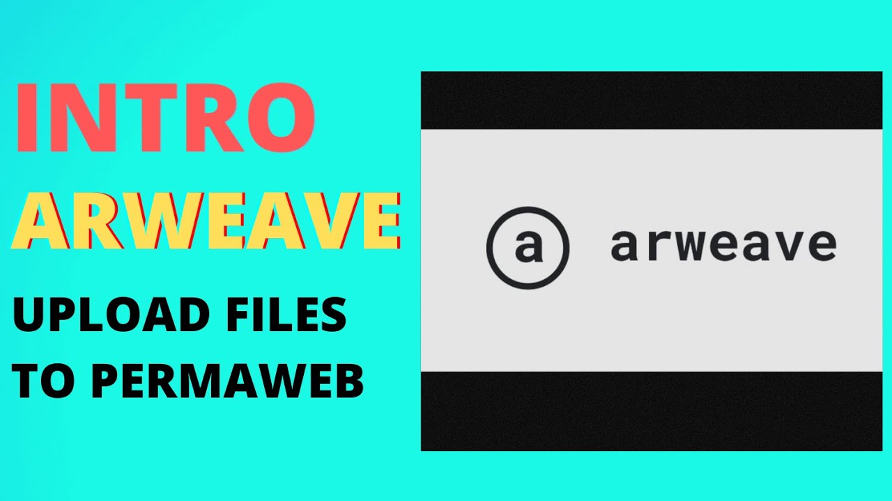 Intro to Arweave Permaweb - Permanent Storage on the Blockchain - YouTube