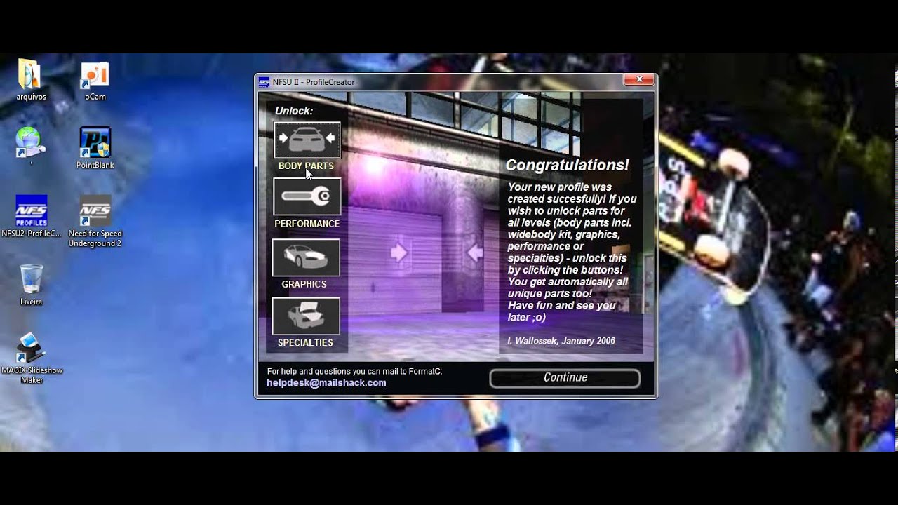 Nfsu2 Profile Creator Criador De Perfil Mixmods