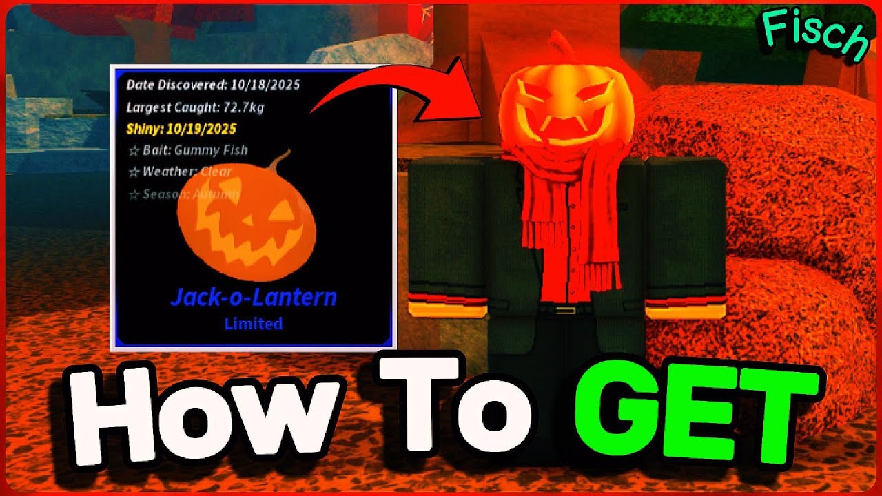 How to GET JACK-O-LANTERN in FISCH: FISCHFRIGHT 2025 EVENT (Pumpkin ...