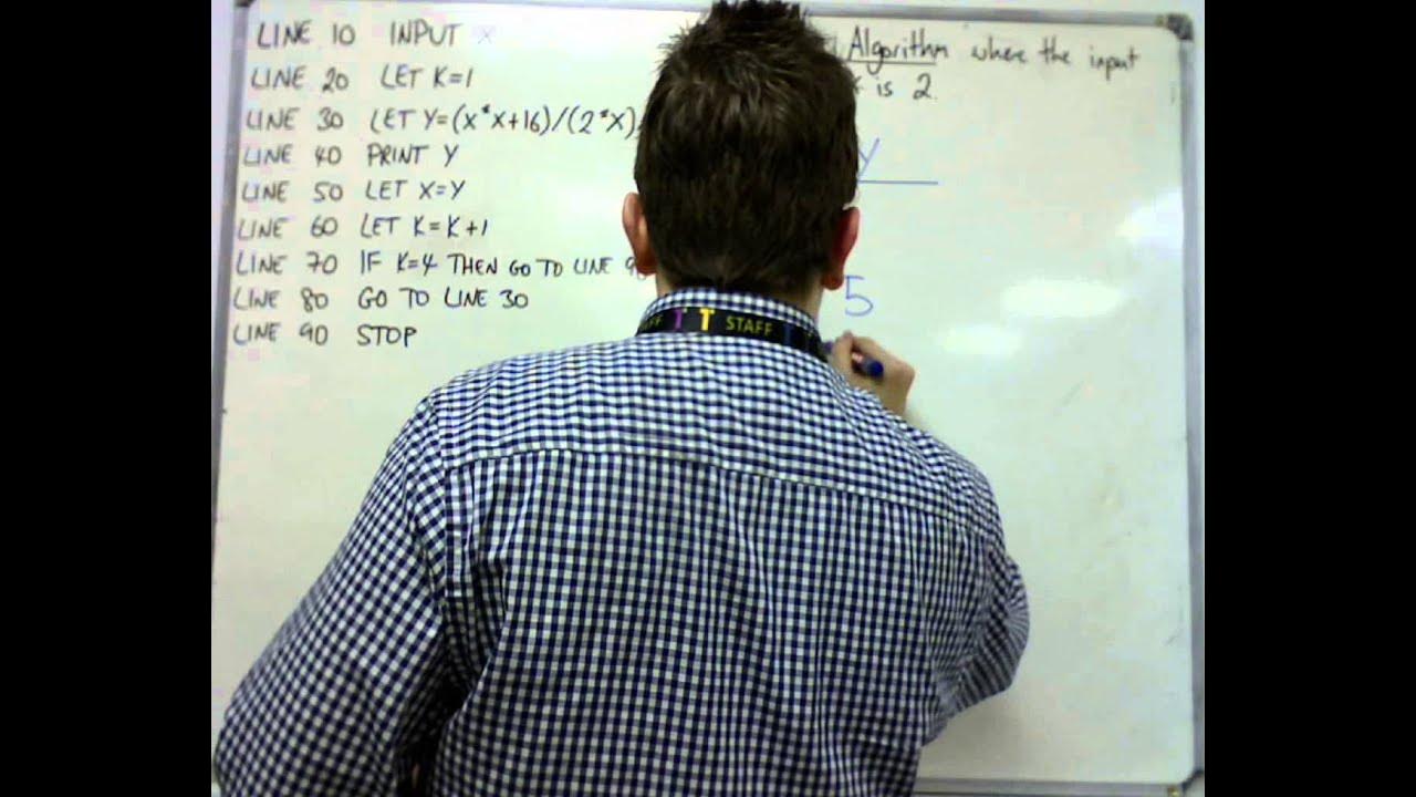 Aqa Decision 1 101 Tracing An Algorithm Youtube