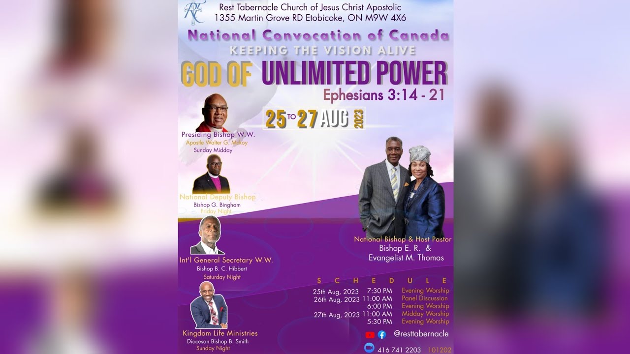 CJC National Convocation (Canada) - Morning Prayer Service - August 26 ...