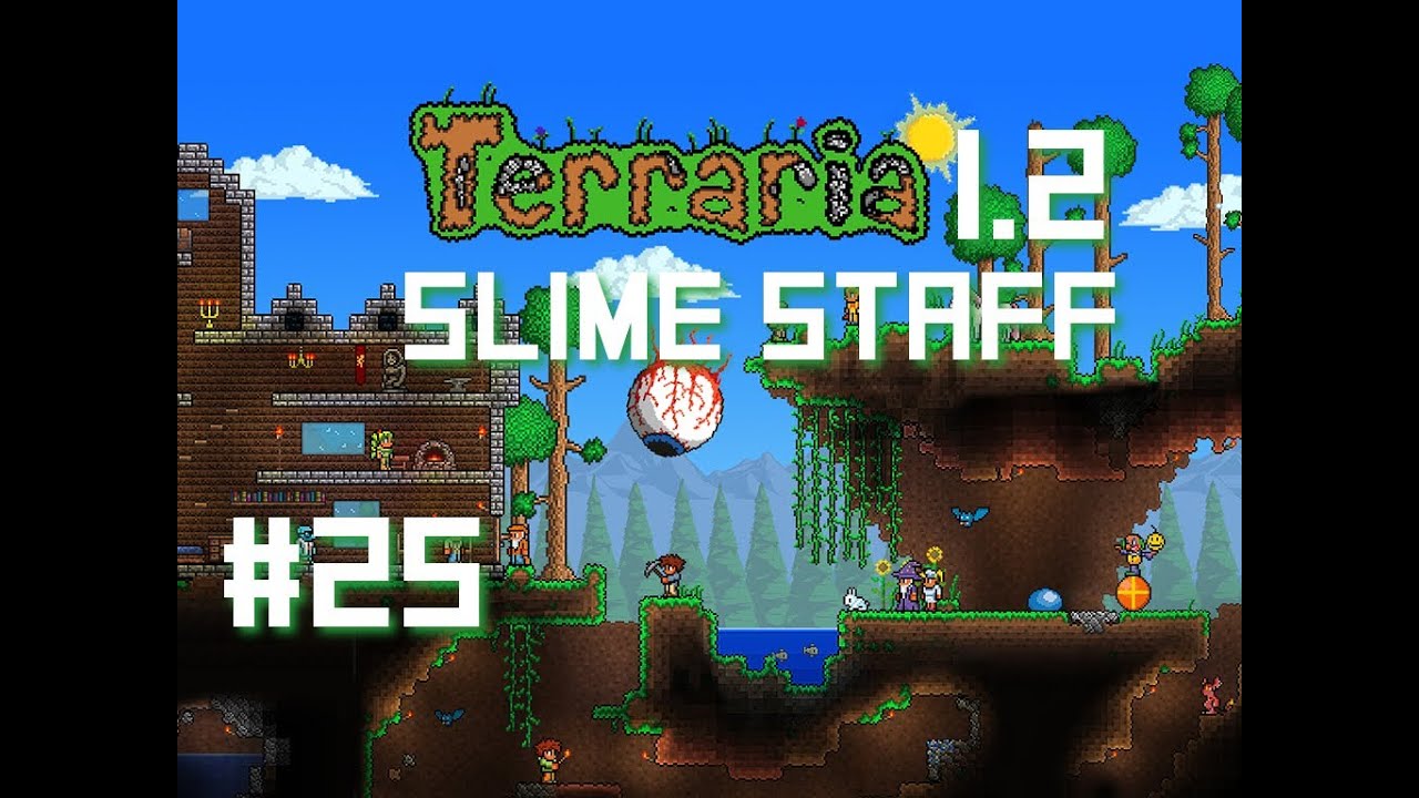 Terraria (Part 25) Version 1.2: Slime Staff (& Baby Slime pet) - YouTube