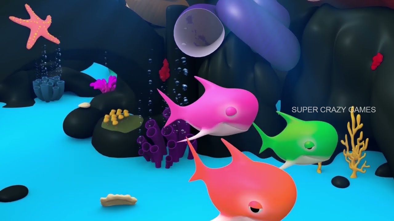 Baby Shark Song | Animal Songs from Super Crazy Games | 3D Animated Learning Videos For Kids ...