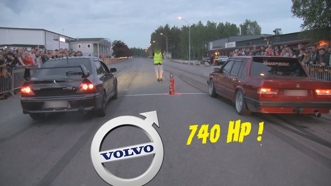 Fast Volvo 740 Turbo at O.S.R. 740Hp - YouTube