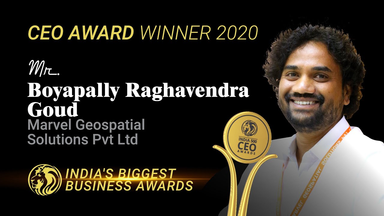 Mr. Boyapally Raghavendra Goud - Winner of India 500 CEO Awards 2020 ...