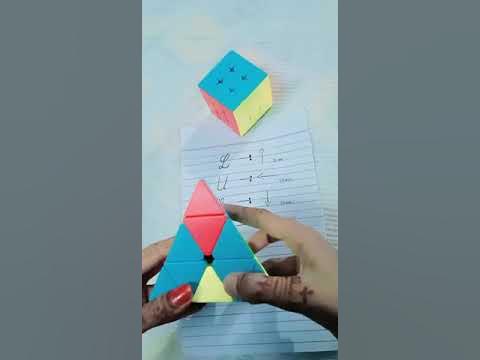 pyraminx cube solve trick #tricks #cube #aliya #tricks #pattern #pyramid #shorts - YouTube