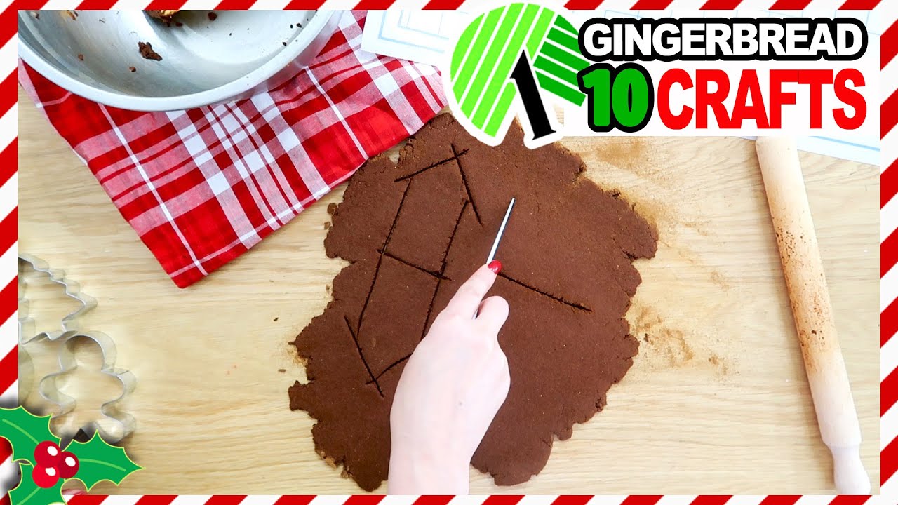 10 BRILLIANT $1 Dollar Tree Gingerbread Decorations and EASY Christmas ...