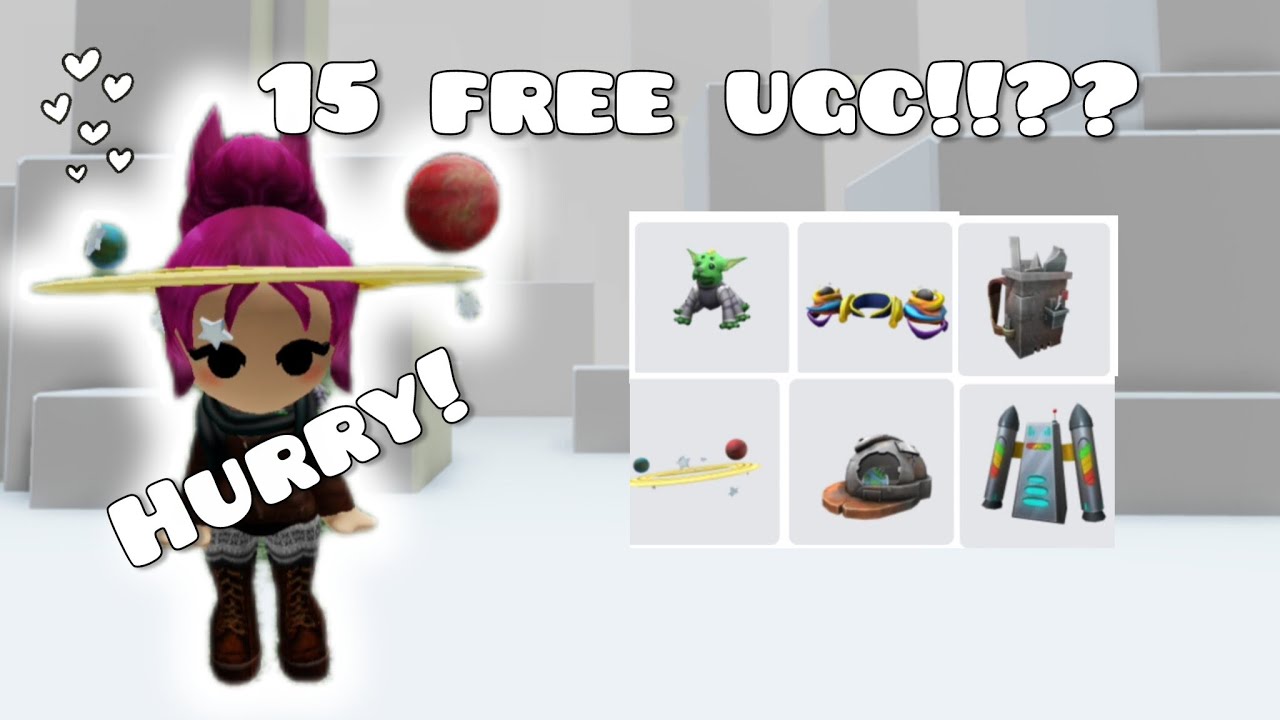 15 FREE UGC IN ROBLOX NOW!!! DONT MISS OUT!! - YouTube