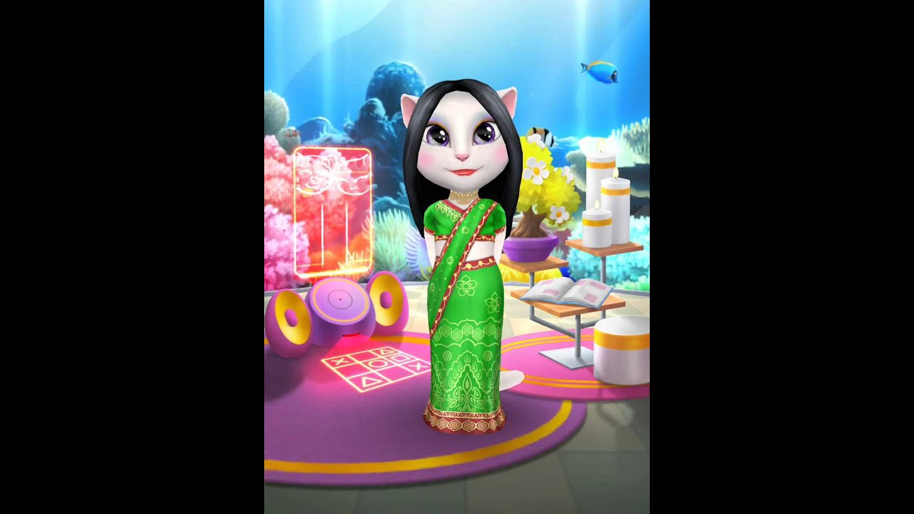 My Talking Angela I Love The Way Girls In India Dress‼️💖💜😊💕🌹🌻🌷💐 Youtube