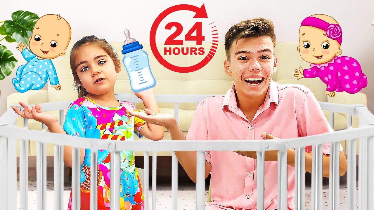 Artem and Nastya 24 Hour Baby Challenge and Other Fun Challenges for ...