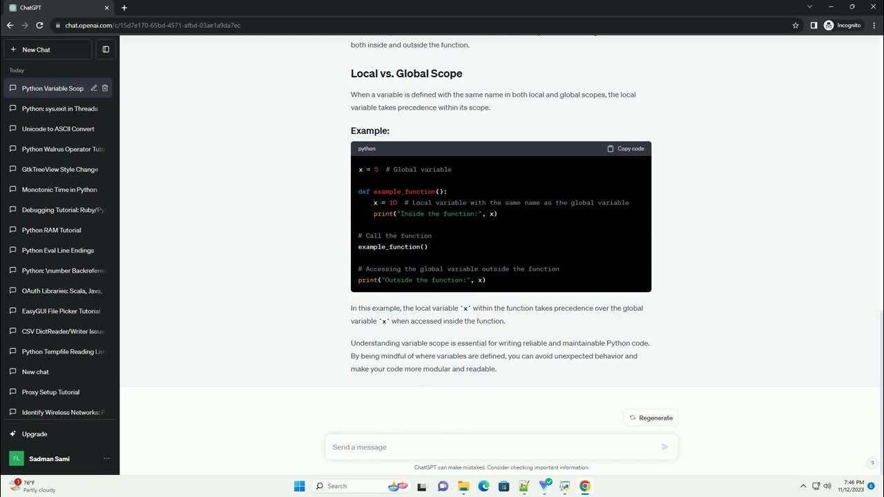 python variable scope - YouTube