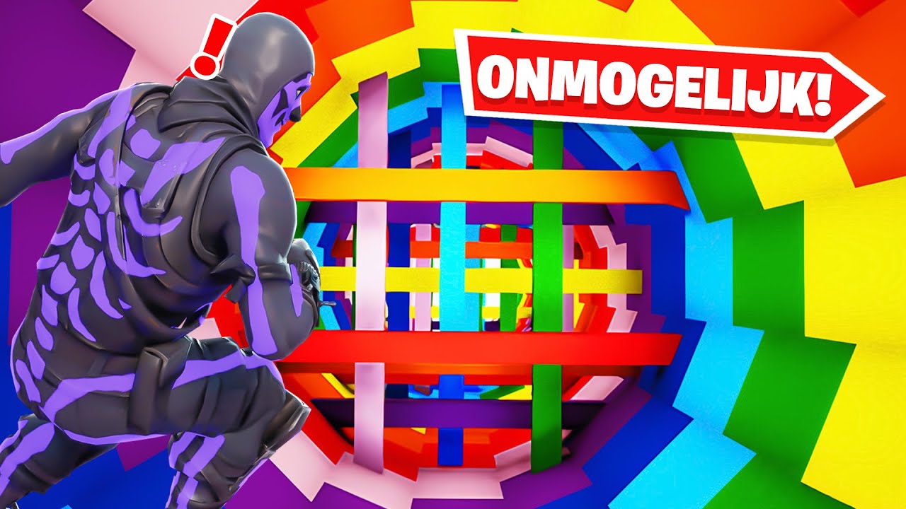 RAINBOW DROPPER Parkour in FORTNITE (Onmogelijk) - YouTube
