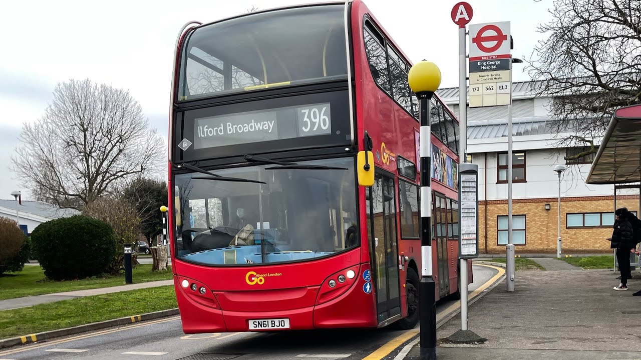 *Full Route Visual* London Bus Route 396: Ilford Broadway - Goodmayes ...