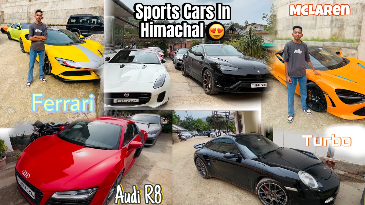 Sports Cars In Himachal 😍 | Loudest Audi R8😱| McLaren And Ferrari In ...