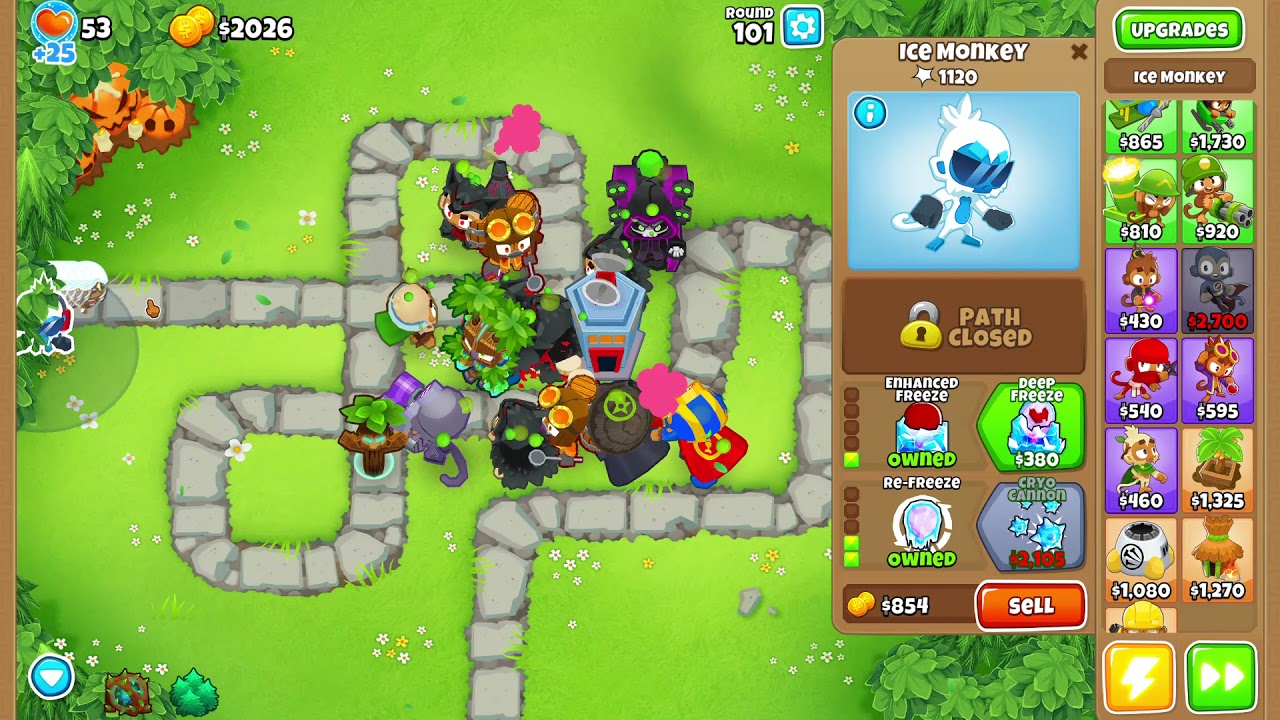 Ice Monkey Break 101 | Bloons TD6 Moments | - YouTube