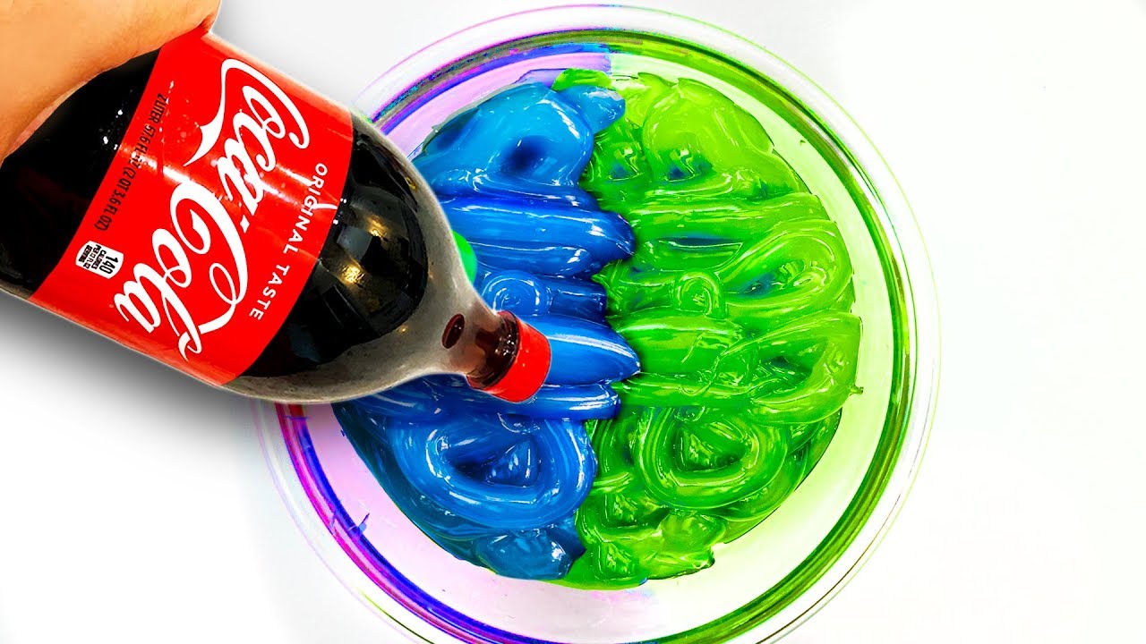 TESTING 10 GALLONS OF SLIME VS COCA COLA! Will It Slime? #WIS - YouTube