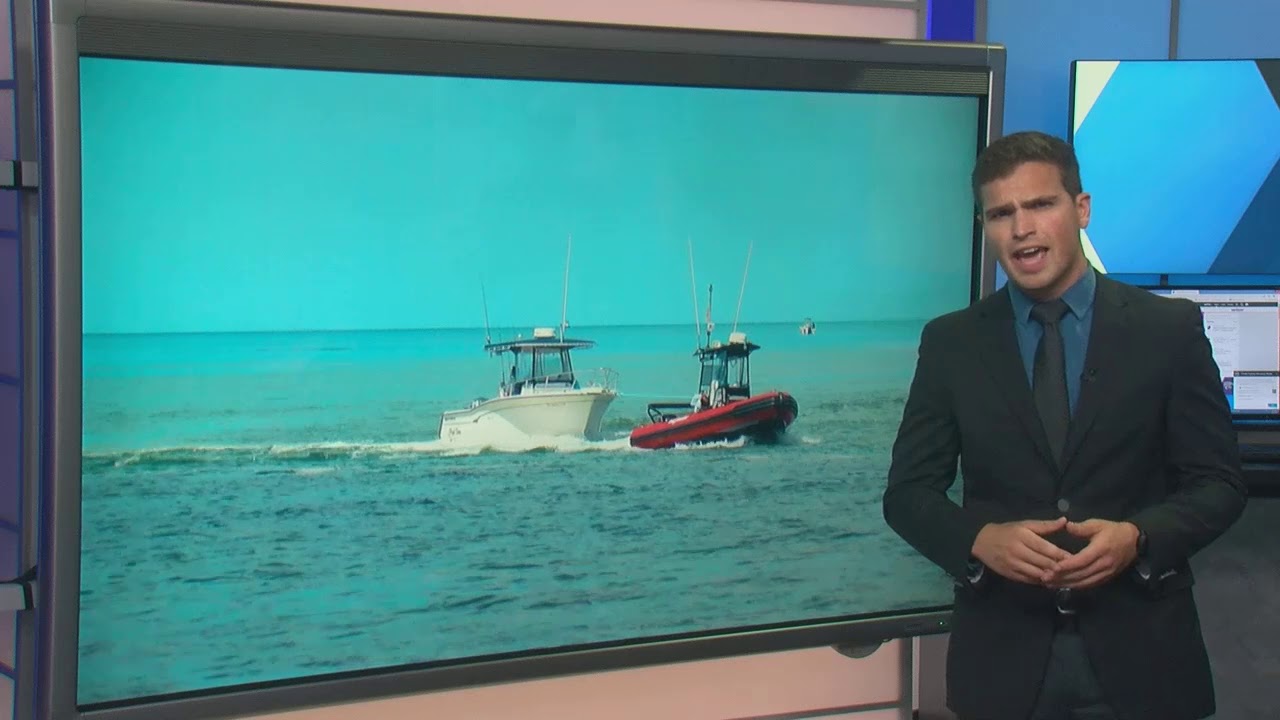Boat found sinking off of Redfish Pass on North Captiva Island - YouTube