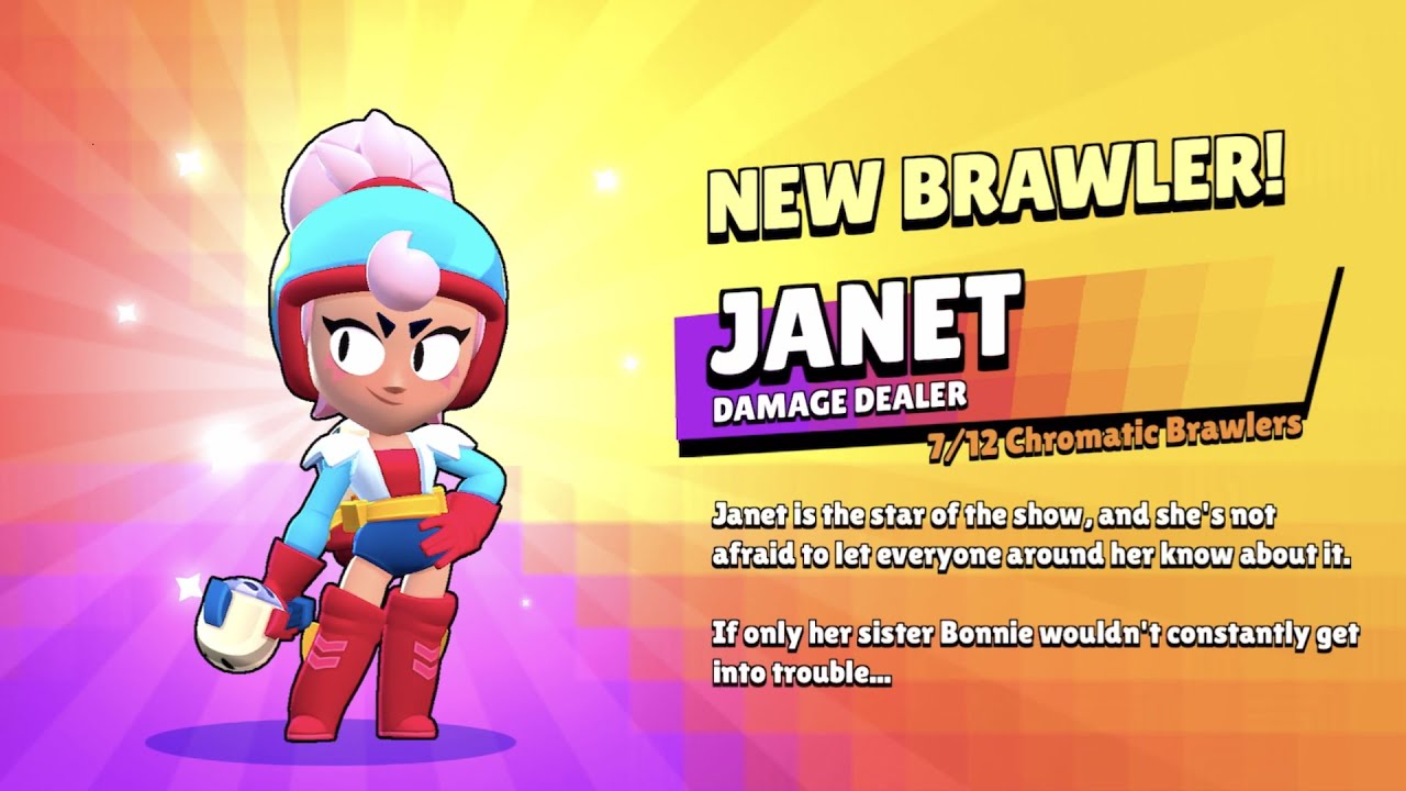 JJ's Brawl Stars Testing NEW BRAWLER JANET LVL 10 + DROP THE BASS ...