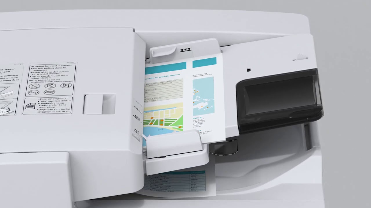 Canon imageRUNNER ADVANCE Generation 3 | Home screen demonstration ...