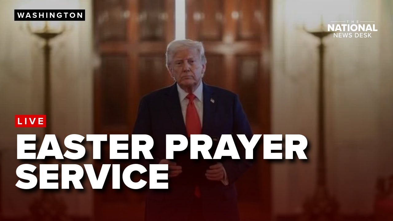 President Trump participates in Easter Prayer Service - YouTube