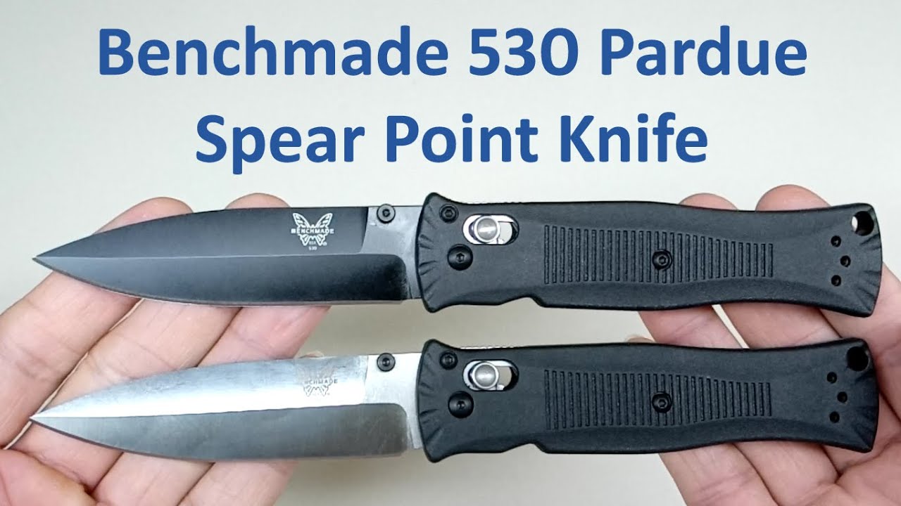 Benchmade 530 Pardue Spear Point Knife - YouTube