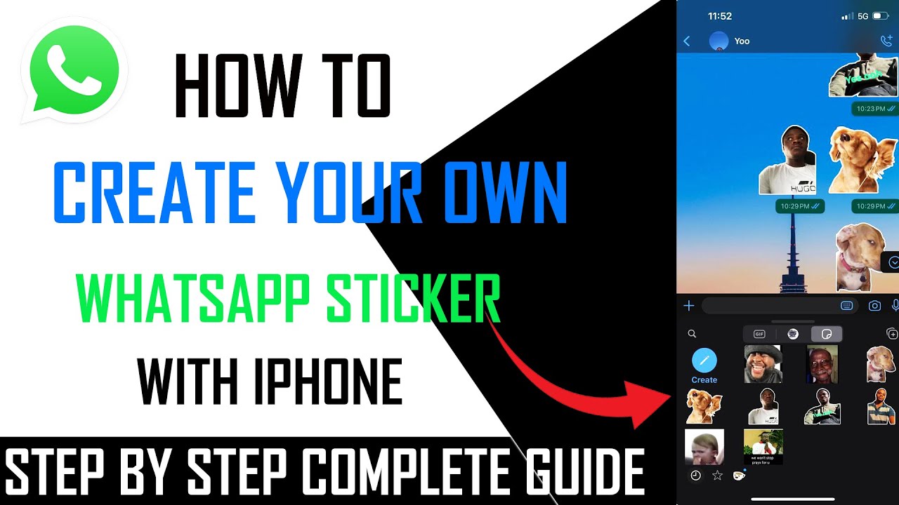 How to Create your own WhatsApp Stickers with iPhone - Full Guide - YouTube
