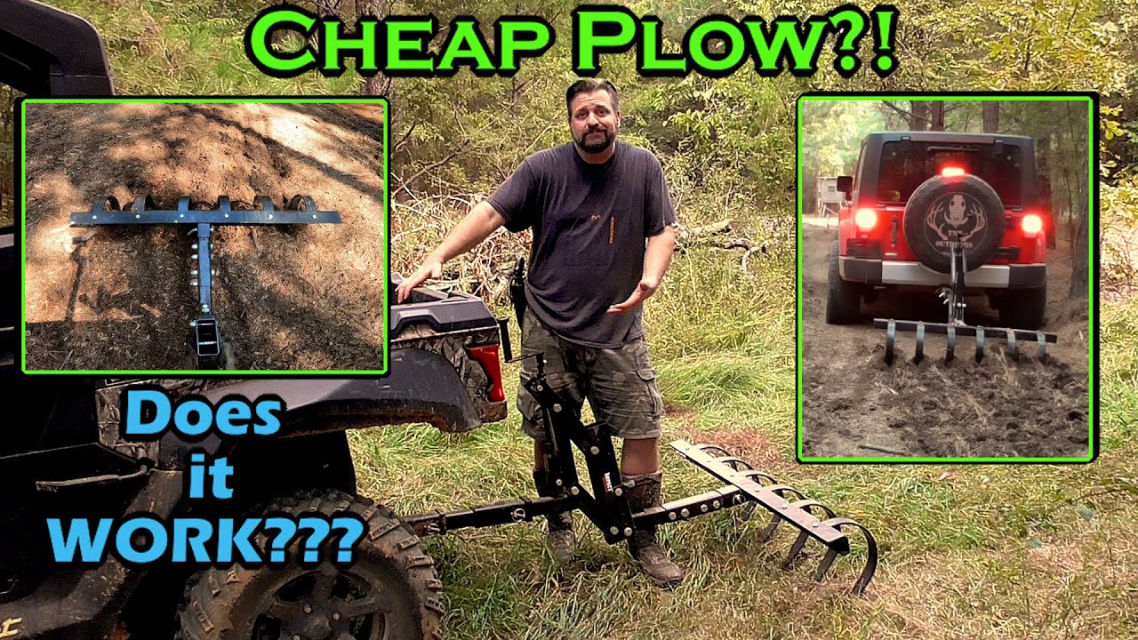 Cheapest Food Plot Plowing? Guide Gear Tine Plow & MotoAlliance Impact ...