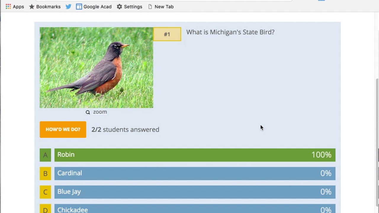 Launching an Instant Feedback Quiz in Socrative - YouTube