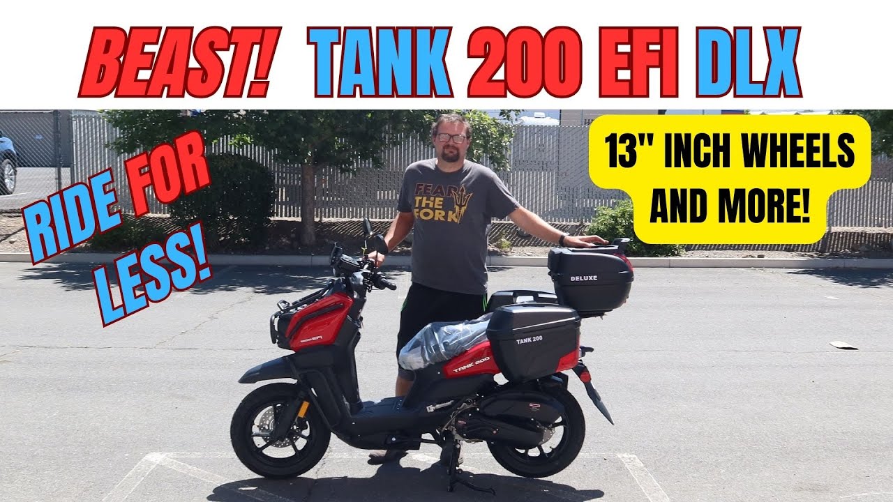 VITACCI TANK 200 EFI DELUXE STREET LEGAL SCOOTER REVIEW - YouTube