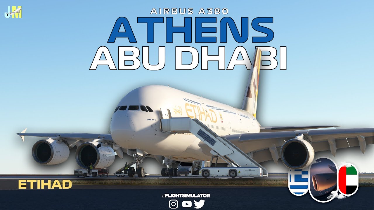 Athens to Abu Dhabi on Etihad Airways' Airbus A380 | 4K - YouTube