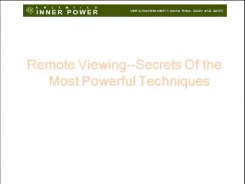 Remote Viewing Techniques - Secrets of the Most Powerful Techniques - YouTube