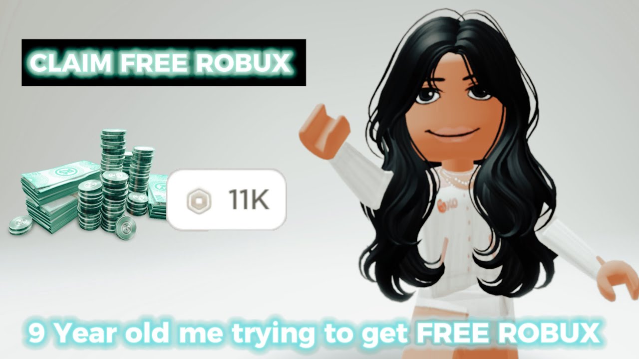 9 Year Old Me Trying To Get FREE ROBUX Be Like-🤑😂😱 - YouTube