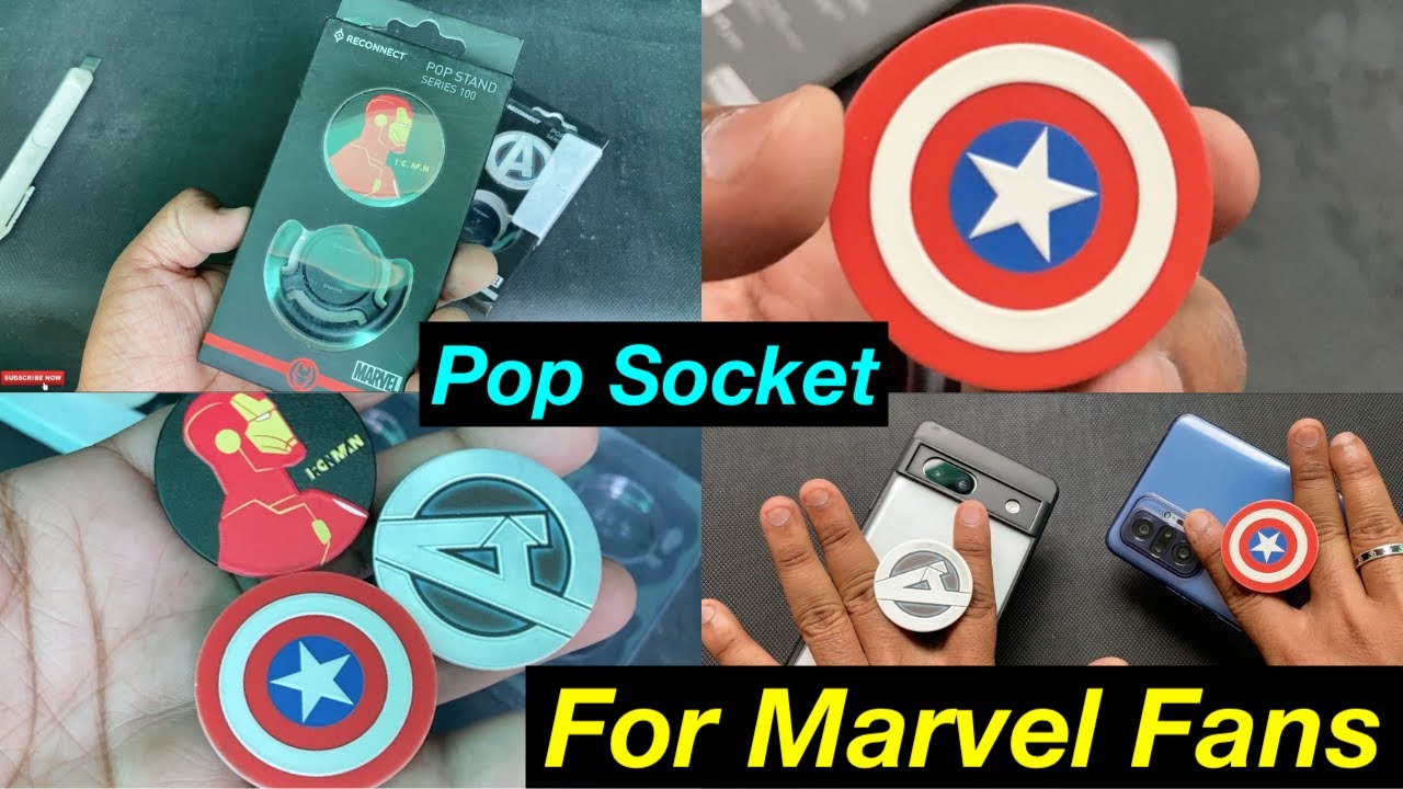 Reconnect Marvel Avengers Pop Socket improve Mobile grip Experience ...