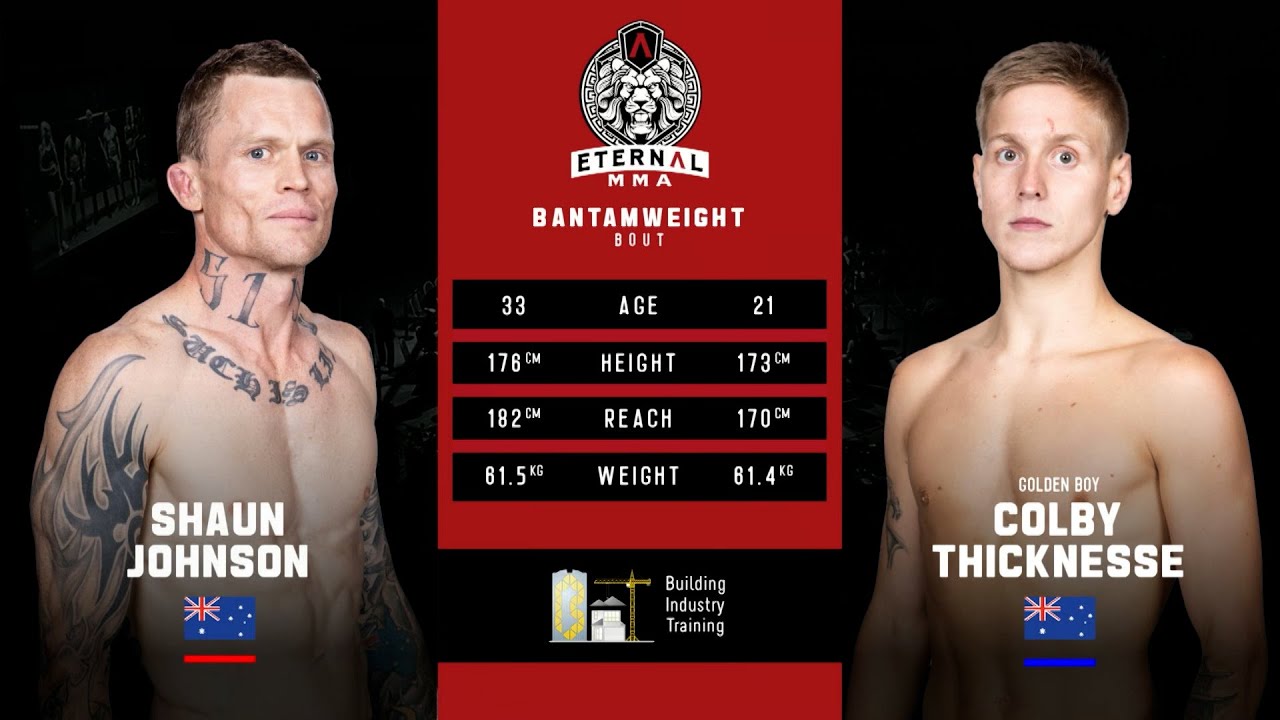 Eternal MMA 55 - Colby Thicknesse VS Shaun Johnson - MMA Fight Video ...