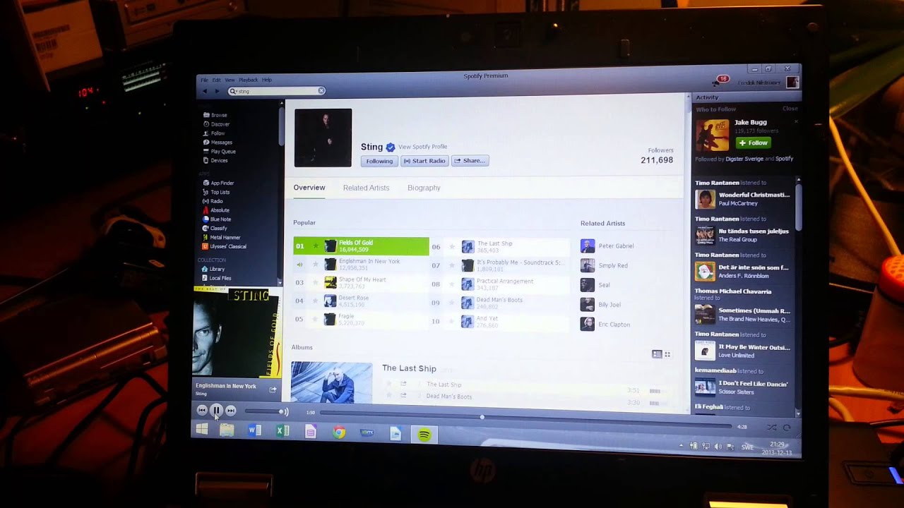 Tape Deck in action with Sting - YouTube