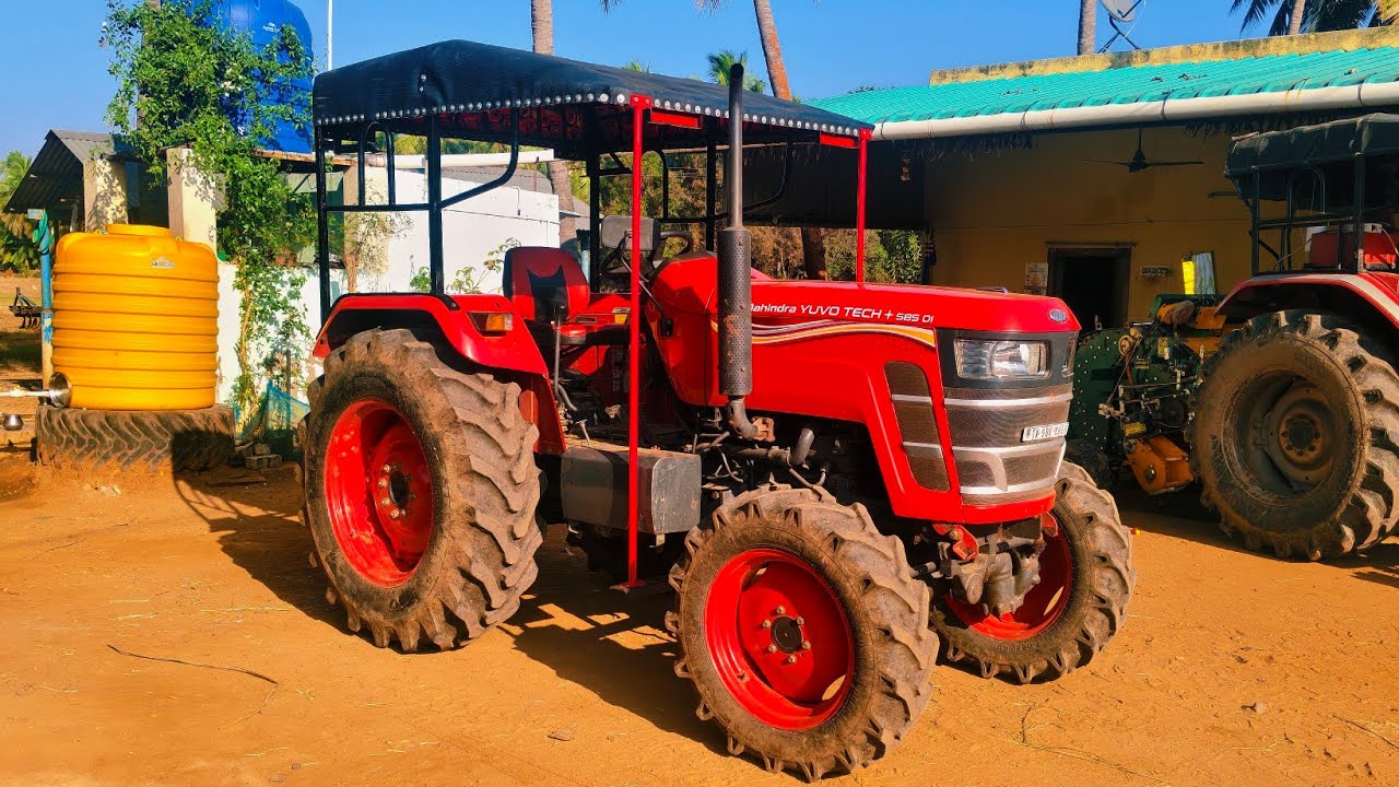 Mahindra yuvo tech Plus 585 4wd tractor new top and belt putting video ...