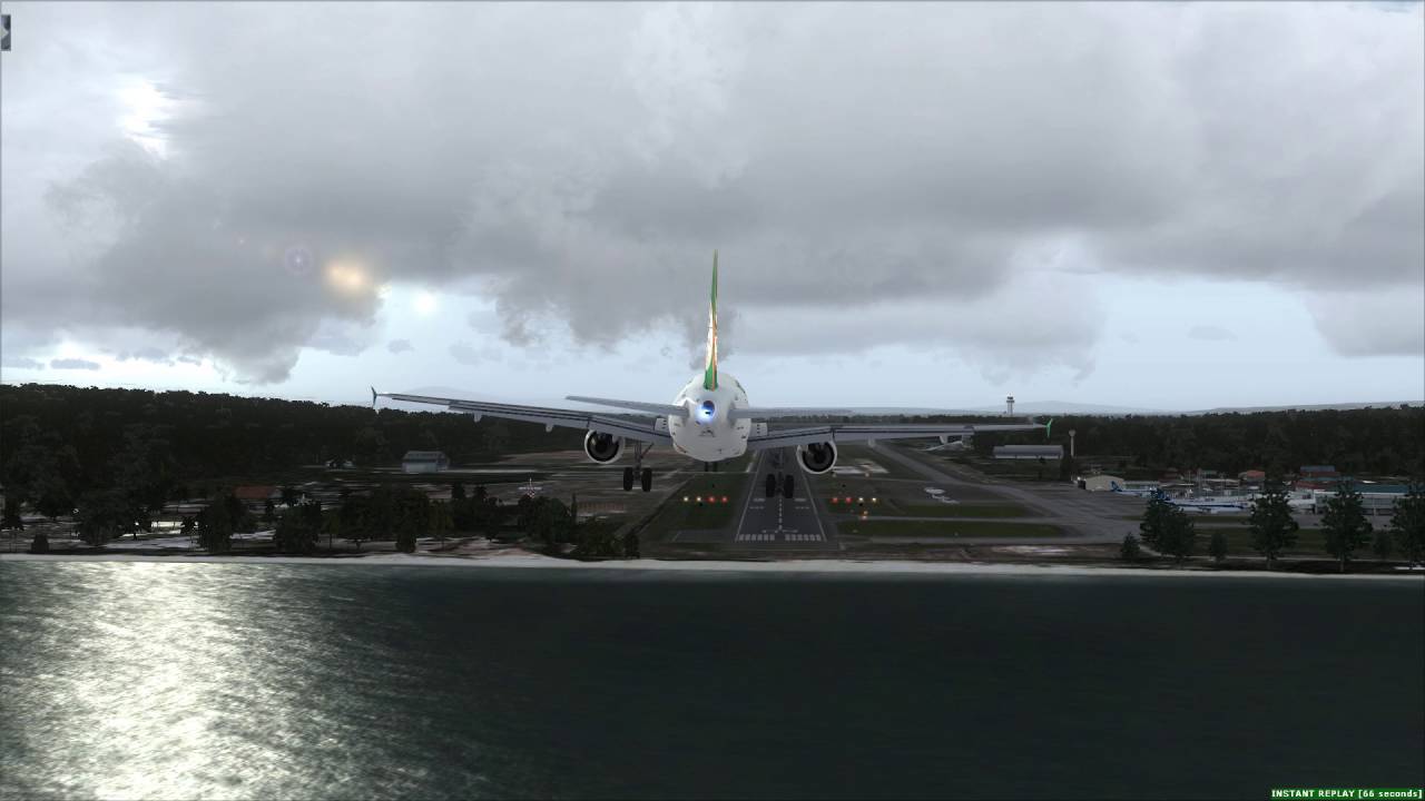 Hello Kitty EVA AIR A320 landing at Phuket [FSX] - YouTube