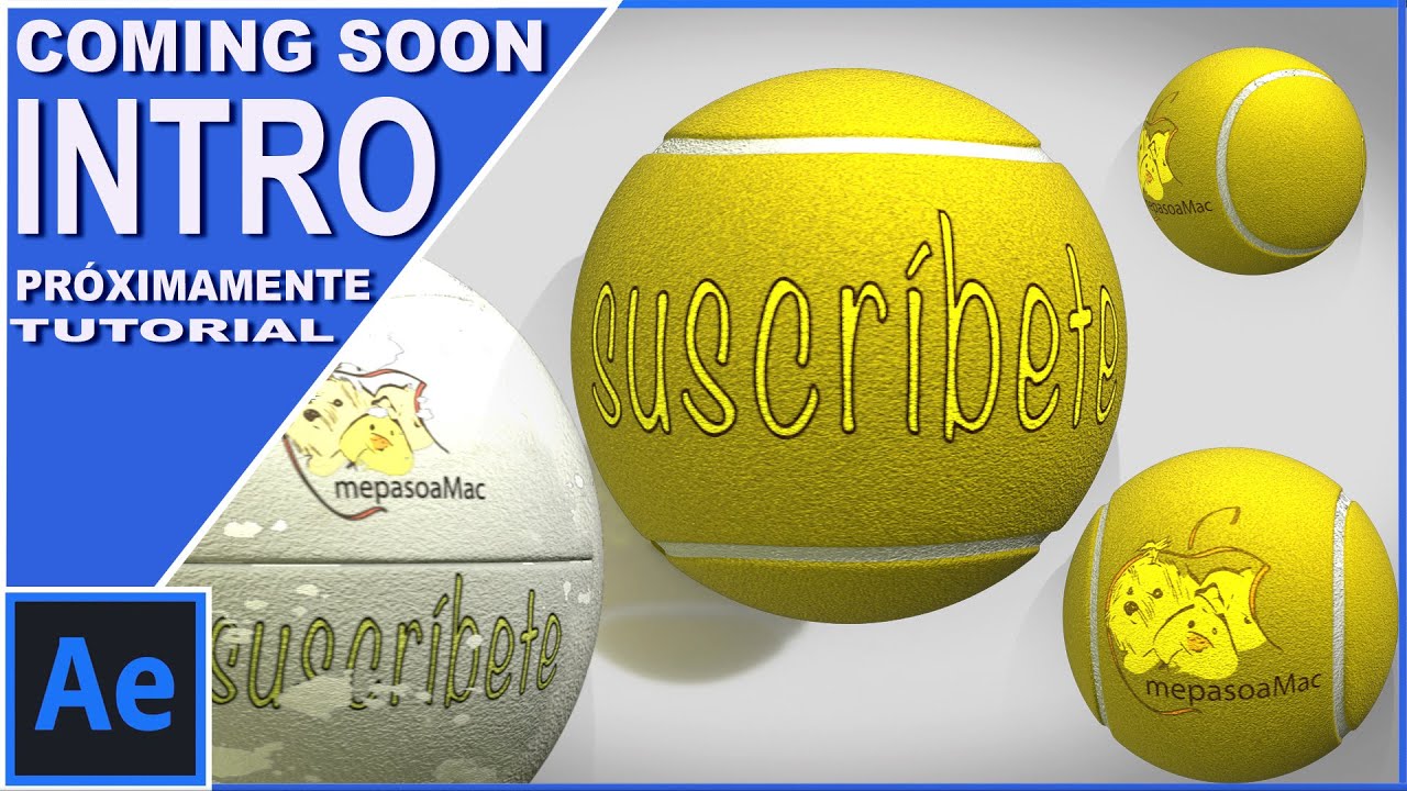 INTRO SPORTS BALLS tennis basket futbol | Element 3D - YouTube
