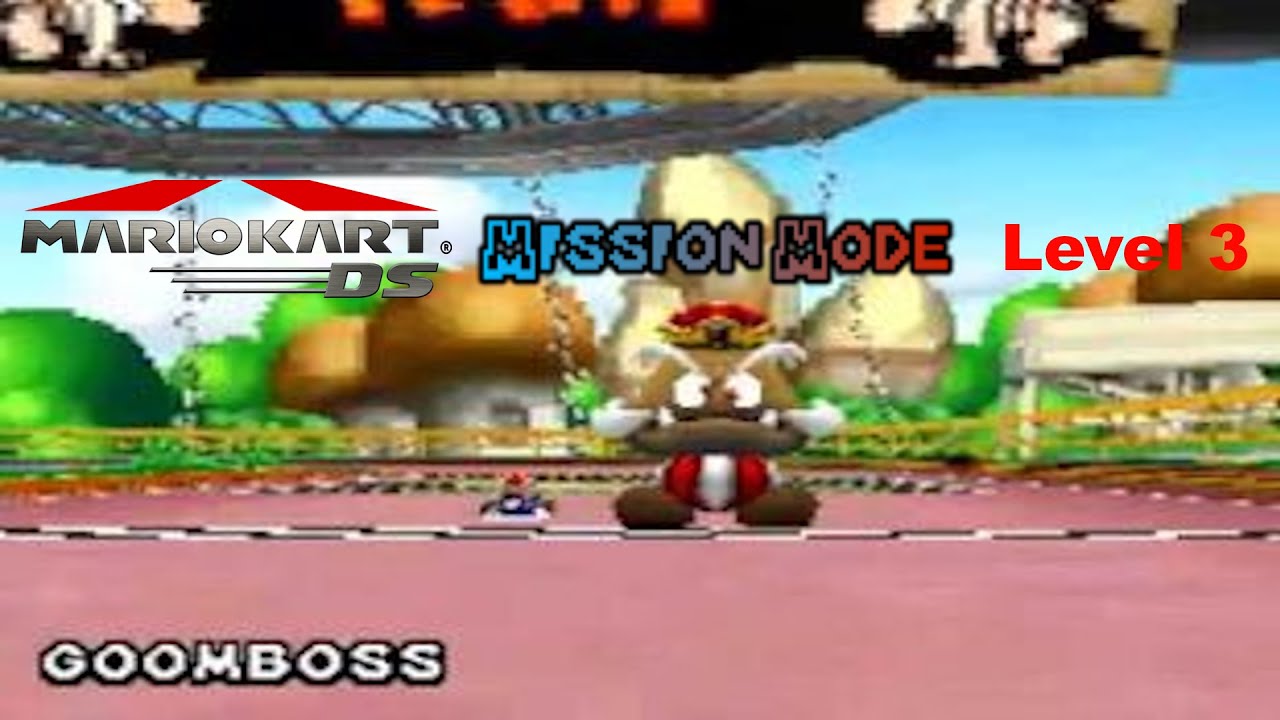 Mario Kart DS mission Mode level 3 - YouTube