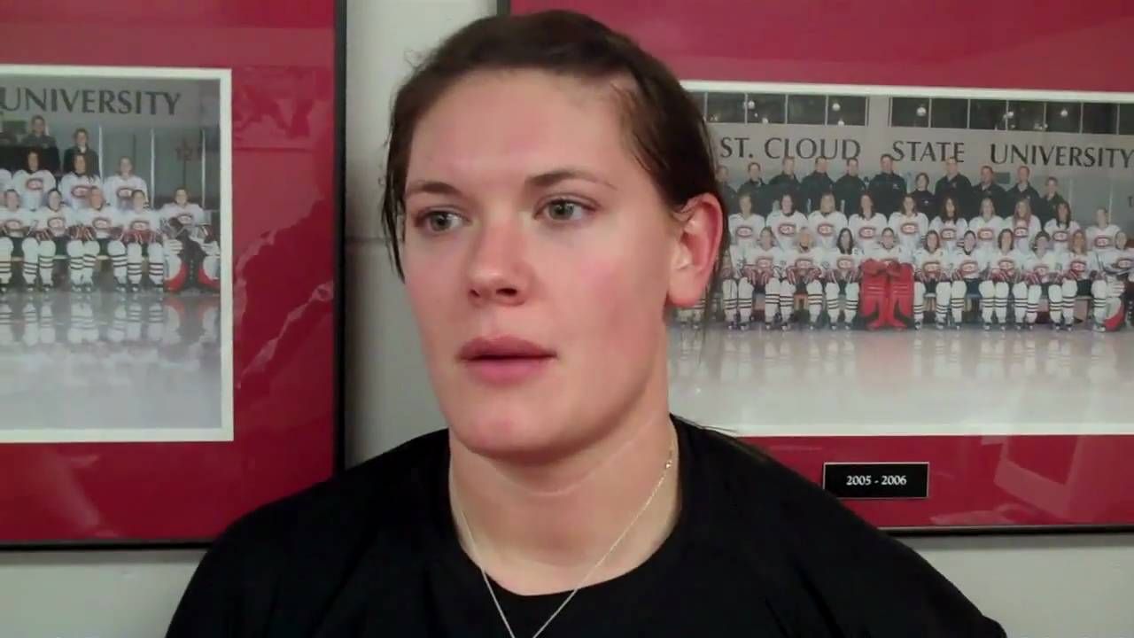 SCSU Women's Hockey Felicia Nelson Interview on Jan. 2 - YouTube