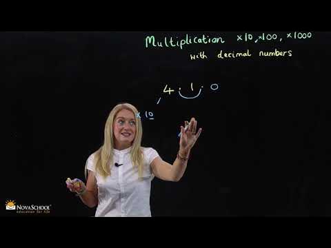 Multiplication x10, x100 and x1000 with decimal numbers. - YouTube