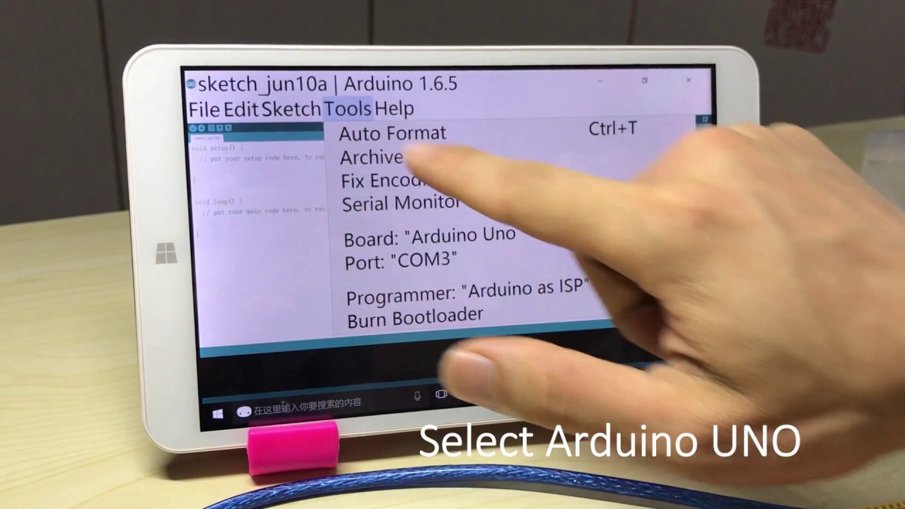 OPEN-SMART Rich UNO R3 0.Select board and serial port.mkv - YouTube