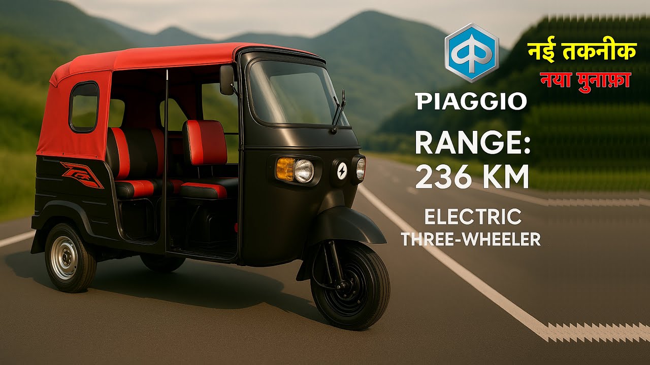 New Piaggio Ape E City Ultra Electric Three Wheleer 2025||best electric ...