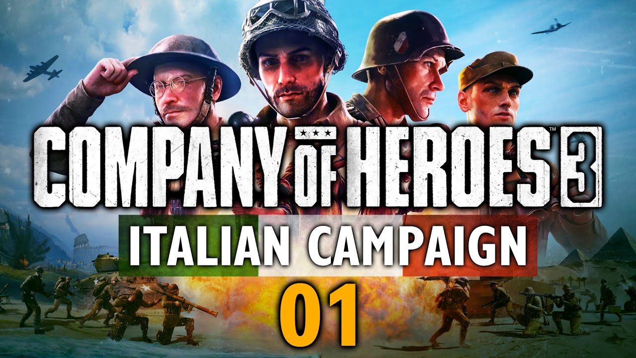 THE INVASION OF ITALY BEGINS! Company of Heroes 3 - Italian Campaign #1 ...