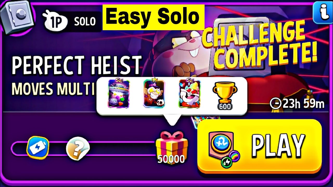 match masters solo challenge moves multiplier rainbow | perfect heist ...