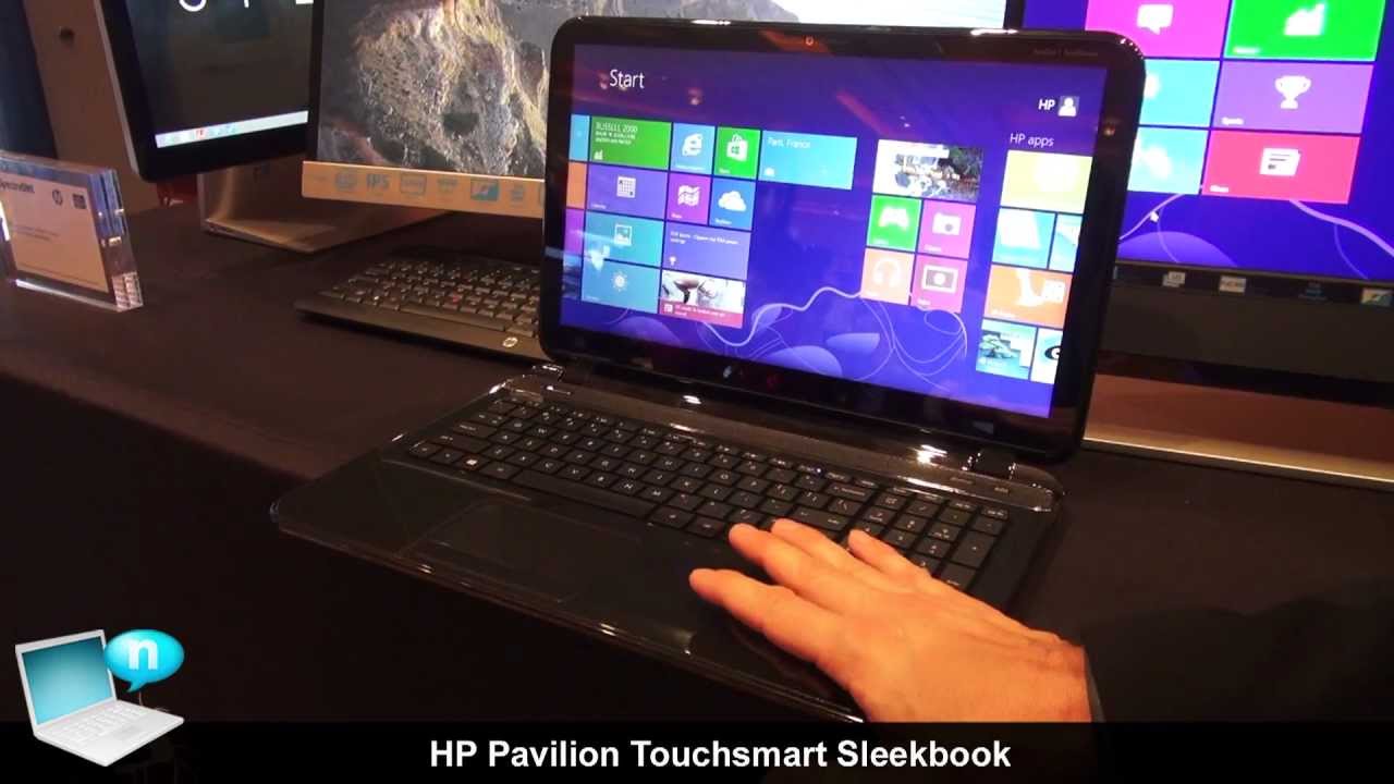 HP Pavilion Touchsmart Sleekbook - YouTube