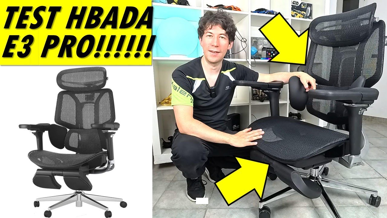 HBADA E3 Pro recensione unboxing e montaggio sedia ergonomica con ...
